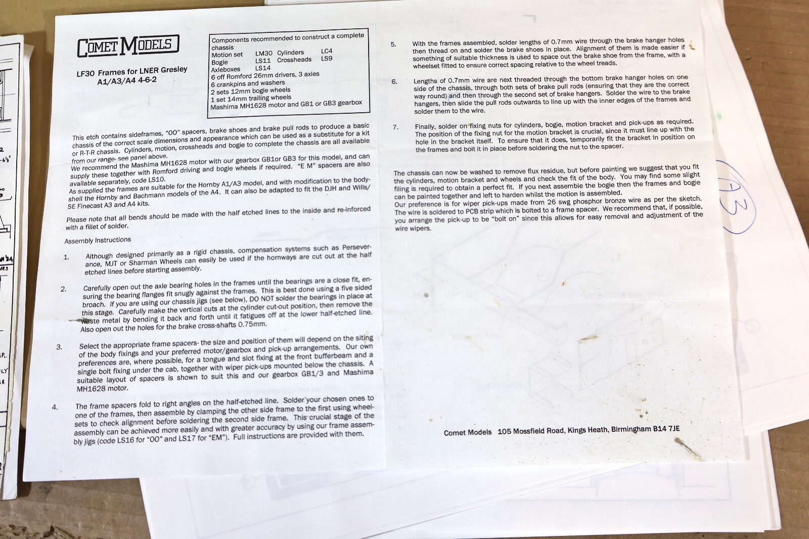 MARTIN FINNEY EM KIT BUILT LNER BR 4-6-2 CLASS A1 LOCO 4470 GREAT ...