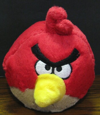 Angry Birds Plush Red Bird - Noise Maker Boy - 7" - No Tags - Dead ...