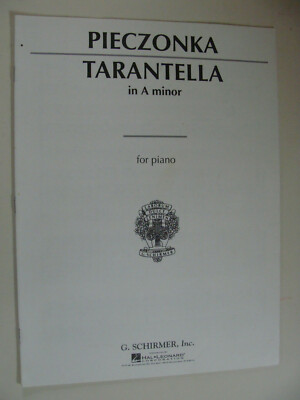 Albert Pieczonka Tarantella in A minor piano solo ed. Wm Scharfenberg ...