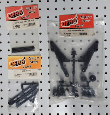 OFNA ~ 9.5 Buggy ~ Parts Lot ~ 3 Items ~ Wing Mount, Center Brace, Arm ...