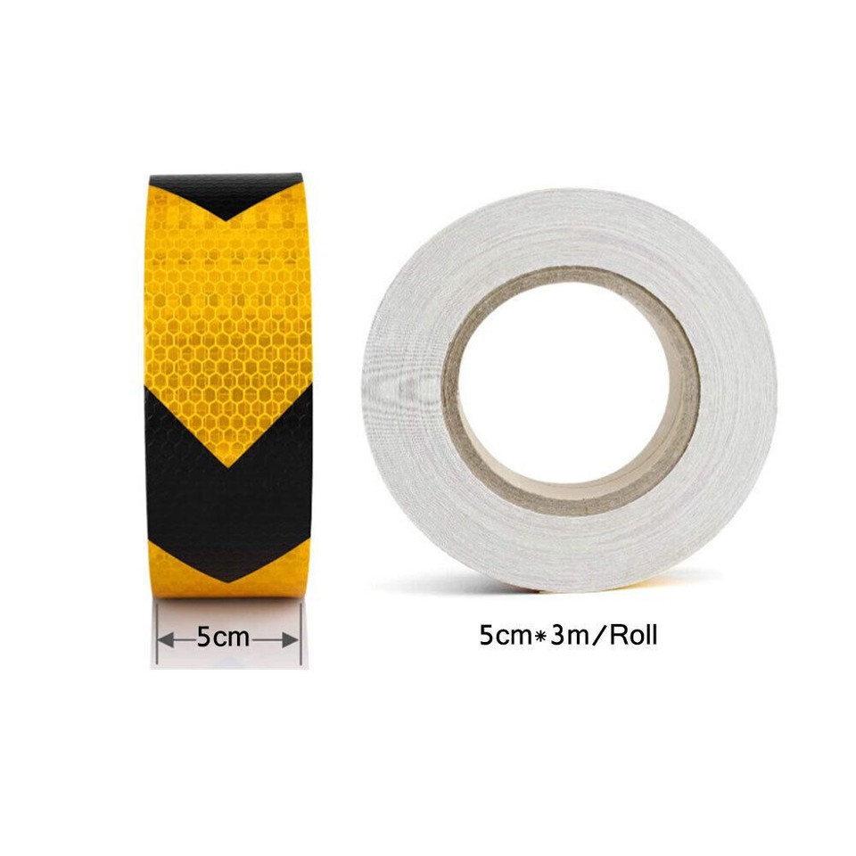 3m High Visibility Reflective Warning Tape Conspicuity Sign Safety ...