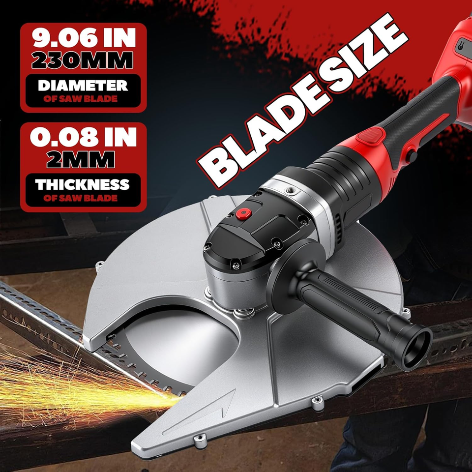 36V Cordless Rebar Cutter - Fast Cuts in 4-5 Seconds, Portable Case ...