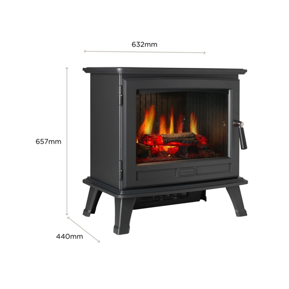 Dimplex Sunningdale Freestanding Opti-V Electric Stove Fire 2kW Black SNG20 5011139058010 | eBay UK