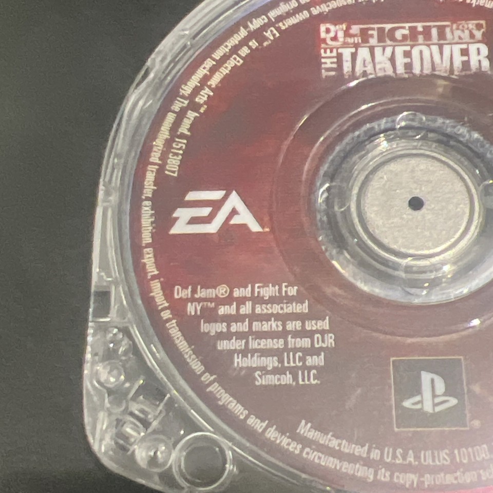 Def Jam Fight for NY: The Takeover Sony PSP Video Game Complete USED ...