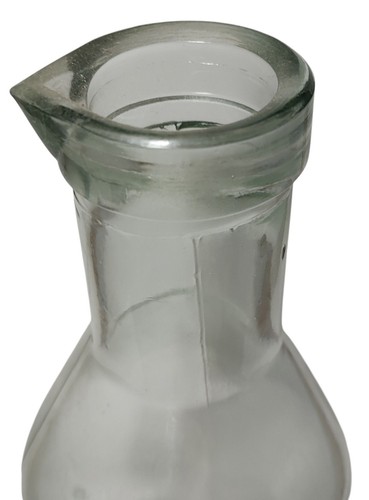 The Milk Protector Bottle Absolutely Pure Milk Glass Embossed Design ...