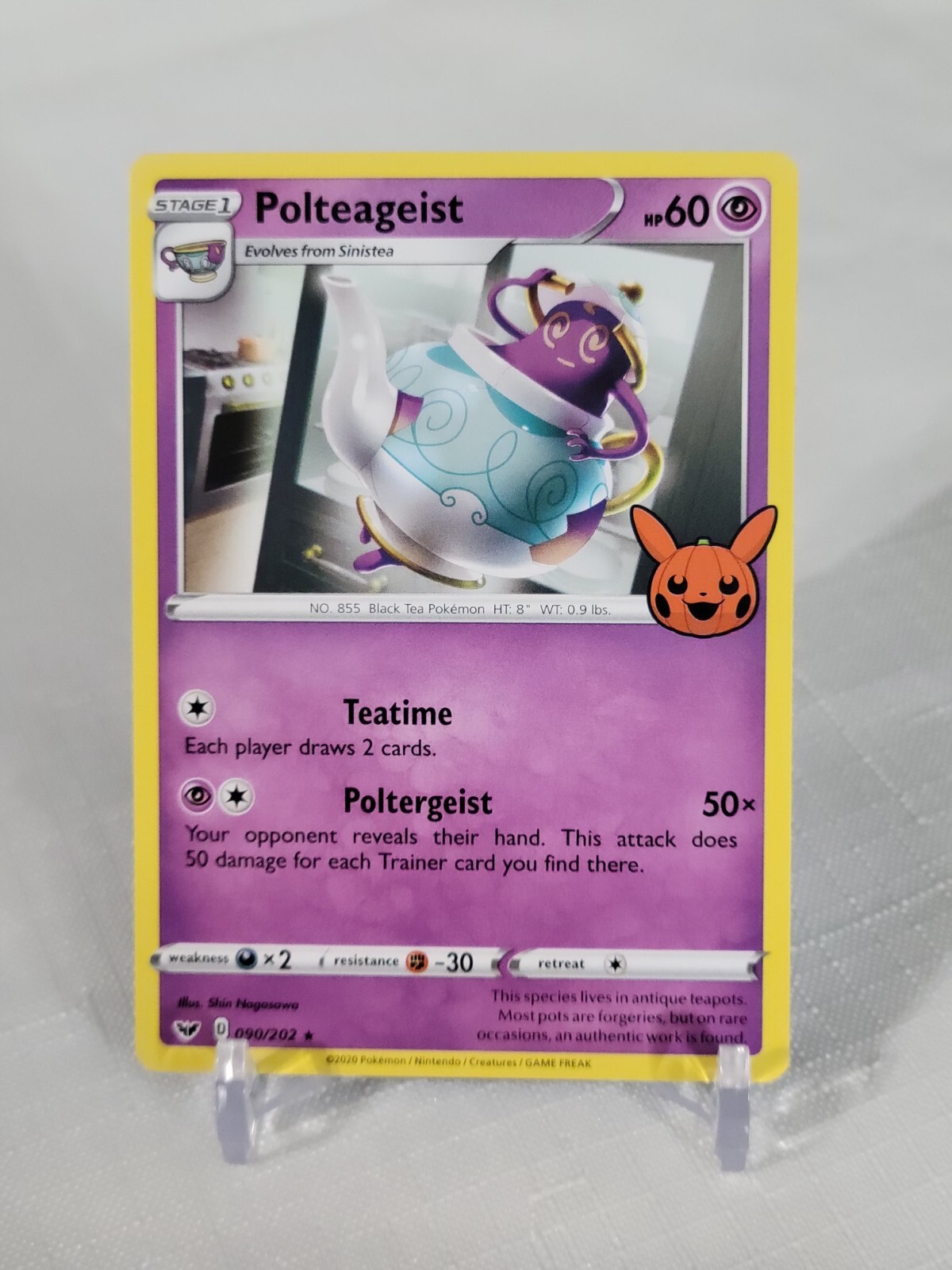 🔥 Pokemon TCG 🔥 Polteageist 090/202 🔥 Trick or Trade 2023 Halloween ...