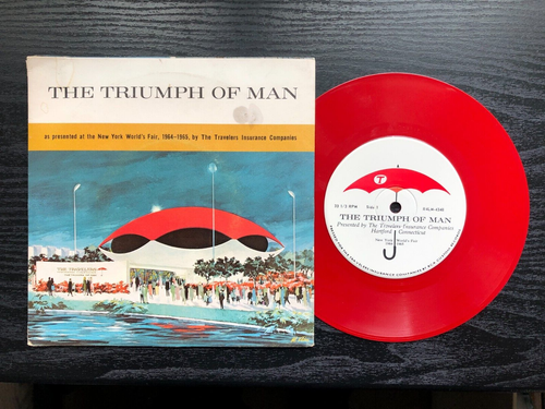 Frank Ledlie Moore THE TRIUMPH OF MAN 1965 Travelers Insurance RED ...