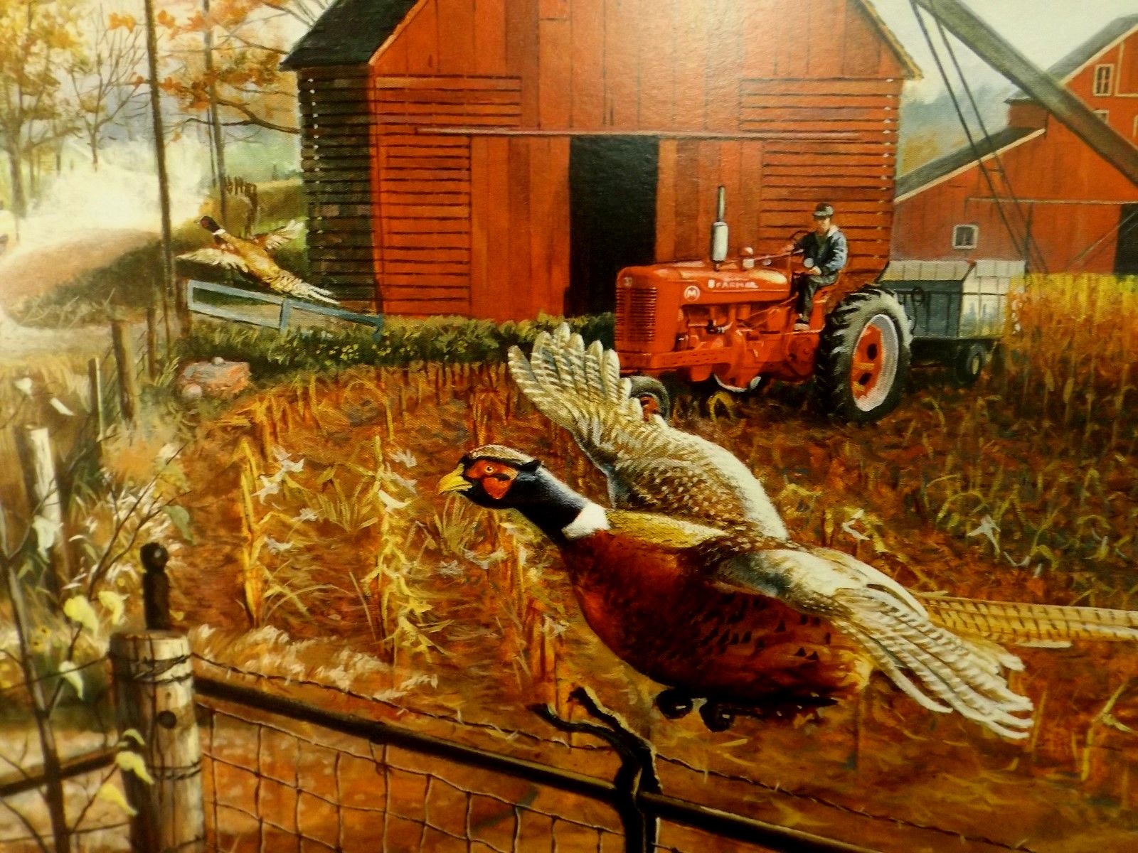 FARMALL TRACTOR ART by CHARLES FREITAG -AUTUMN FLUSH - FARMALL 450 ...