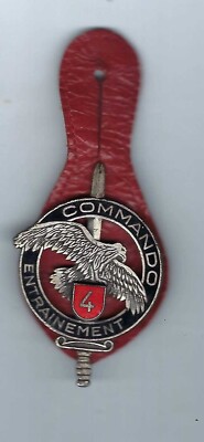 VINTAGE FRENCH MILITARY FRANCE LEGION COMMANDO 4 ENTRAINMENT MEDAL ...