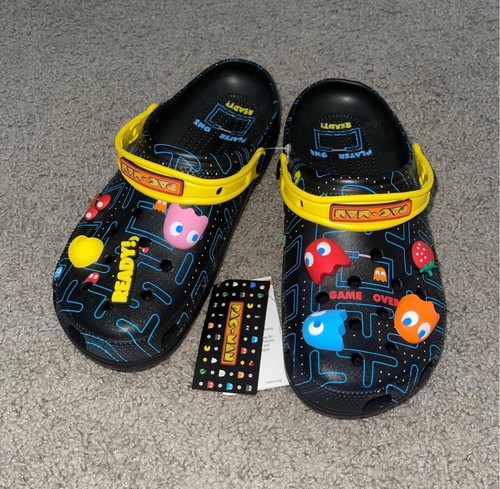 NEW Pac-Man Crocs Classic Clog 2023 Size 10 Men's/12 Women's Black | eBay