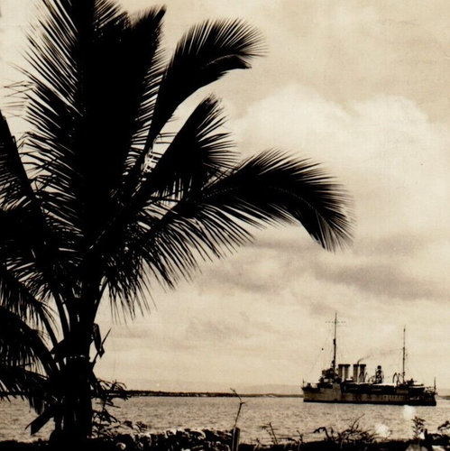 1939 USS Hale DD-133 WWI Destroyer Guantanamo Bay Cancel RPPC Photo ...