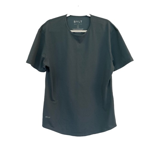 BYLT Shirt Mens Outdoor Gorp Core Large Drop Cut Lux Blue Short Sleeve ...