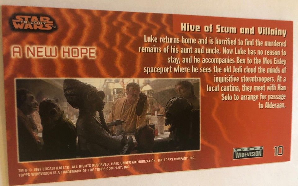 Star Wars Widevision Trading Card 1997 #10 Into Mod Eisley C-3PO | eBay