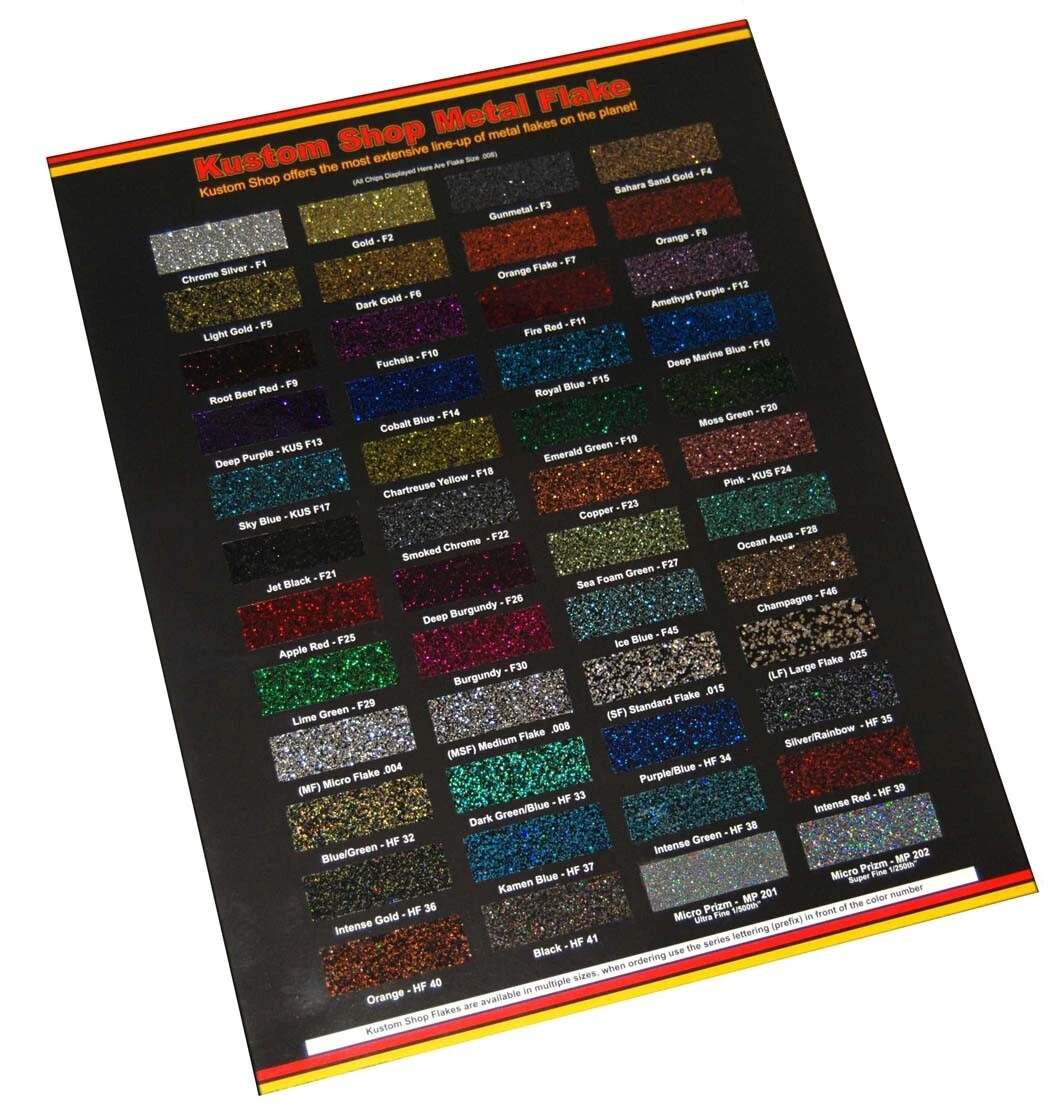 Auto Car Paint Color Chart