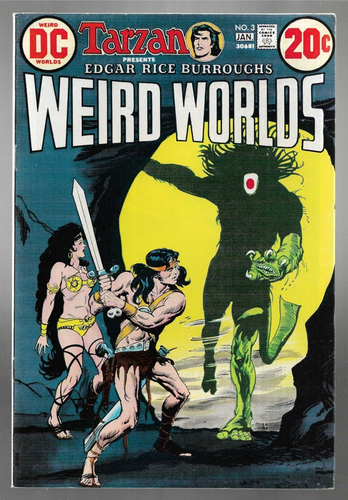 Weird Worlds #3 DC Comics 1972 VF- John Carter David Innes Edgar Rice ...