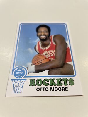 1973 Basketball Otto Moore Houston Rockets Custom Card A-335 | eBay