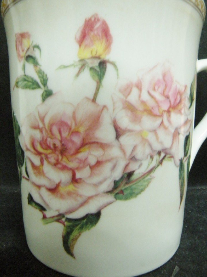 Australian Fine China Mug - Alister Clark's Rose "Mrs Hugh Dettman" vgc ...