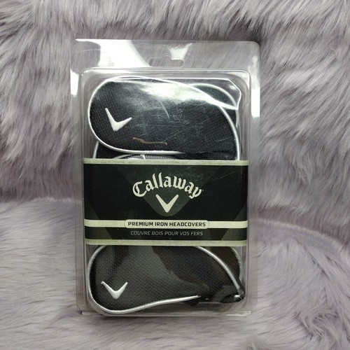 Callaway Golf Premium Iron Headcovers 9 Covers 4-PW, SW, X Black Gray ...