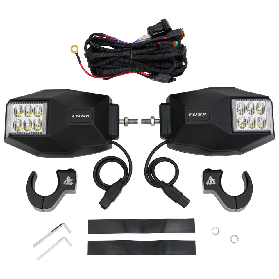 Tusk UTV LED Sideview Mirrors 1 3/4-1 7/8 For Polaris RZR Trail S 1000 ...