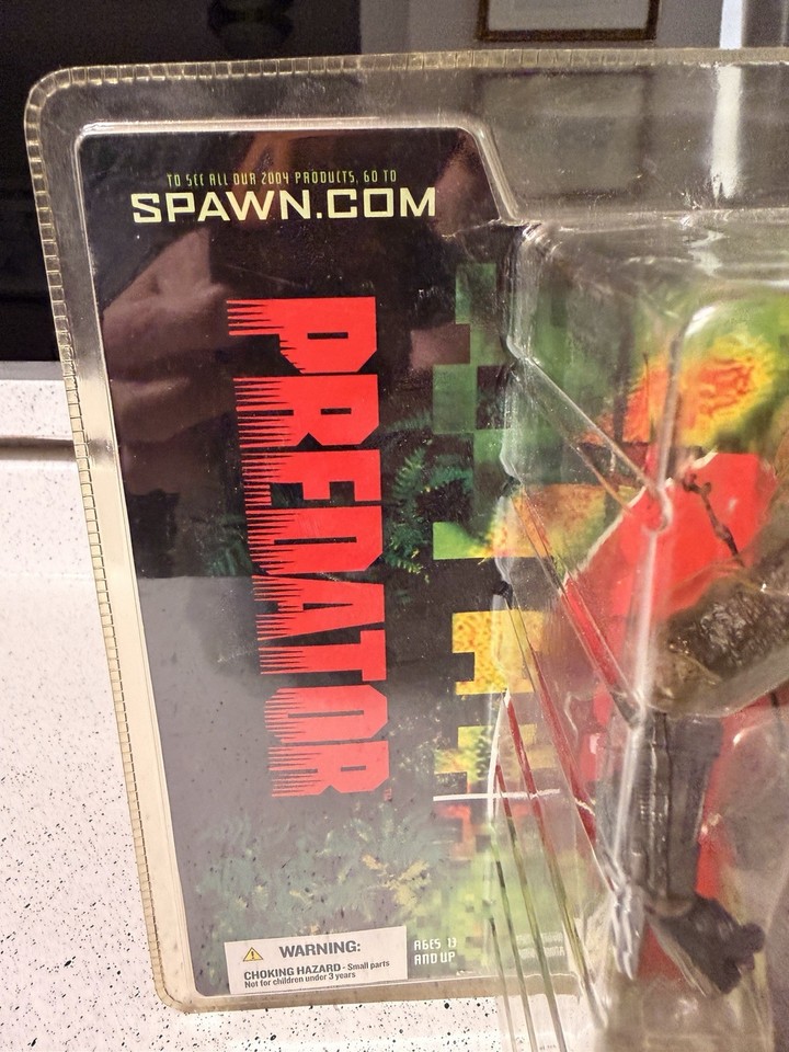 Mcfarlane Toys Spawn.Com Predator Action Figure New 2004 Yellowed Box ...
