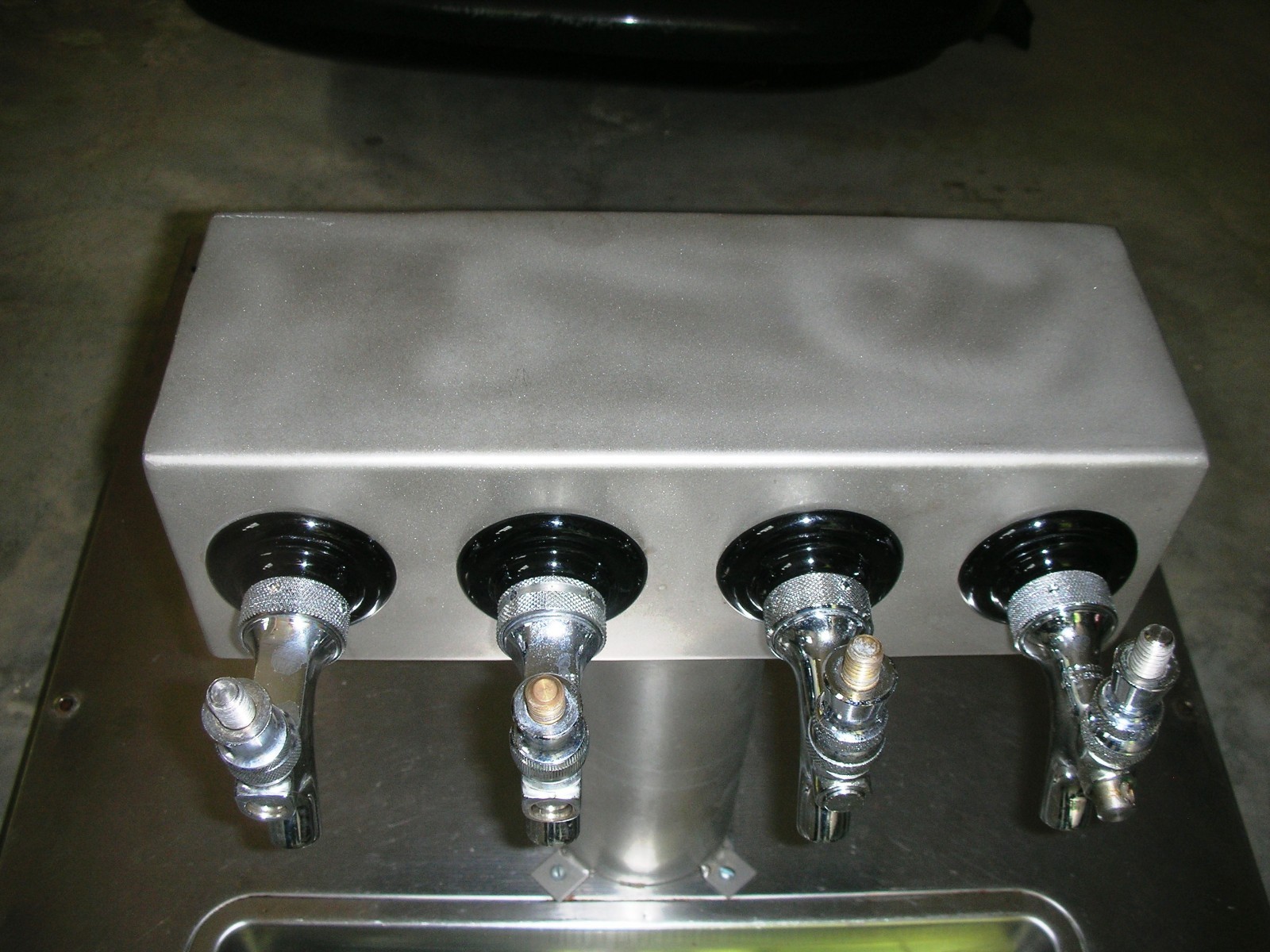 Custom Made SS 4 Head Beer Tap Tower with SS Countertop and Drain | eBay
