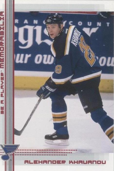 2000-01 In the Game Be A Player Memorabilia - Alexander Khavanov #455 ...