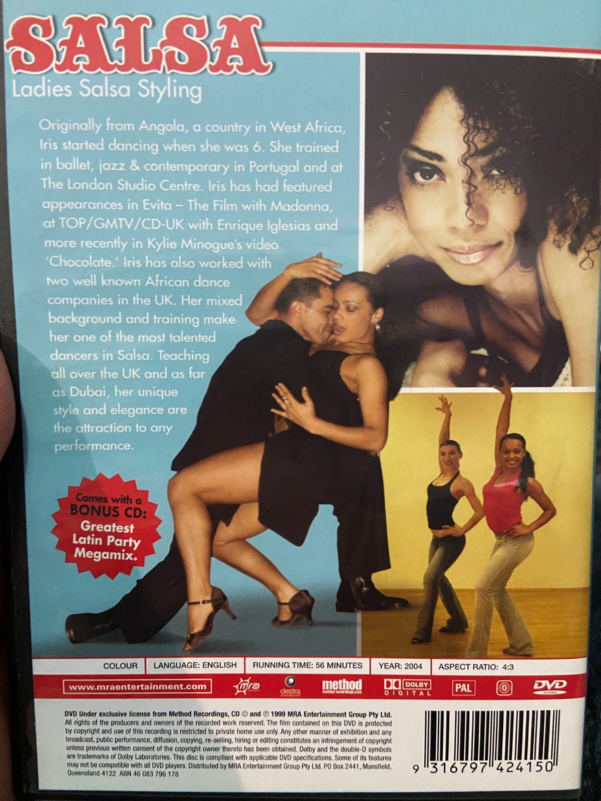 Ladies Salsa Styling region 4 DVD (w/ bonus Latin music CD) dance ...