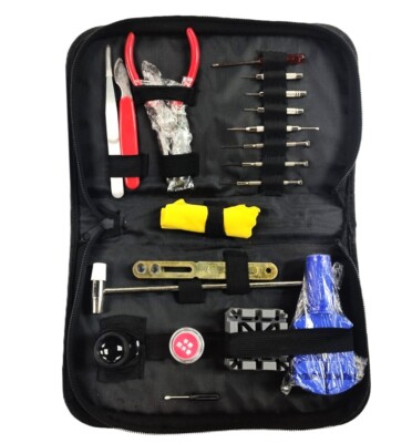 19Pcs.Tool Kit for Electronic Repair & Watch Battery Changing Tools in ...
