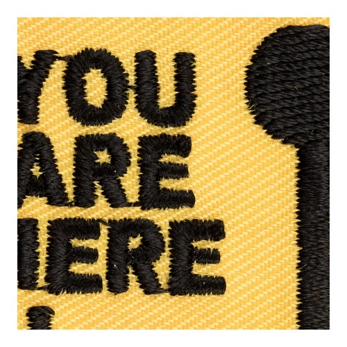 You Are Here Yellow Stick Figure Patch, Dirty Joke Patches | eBay