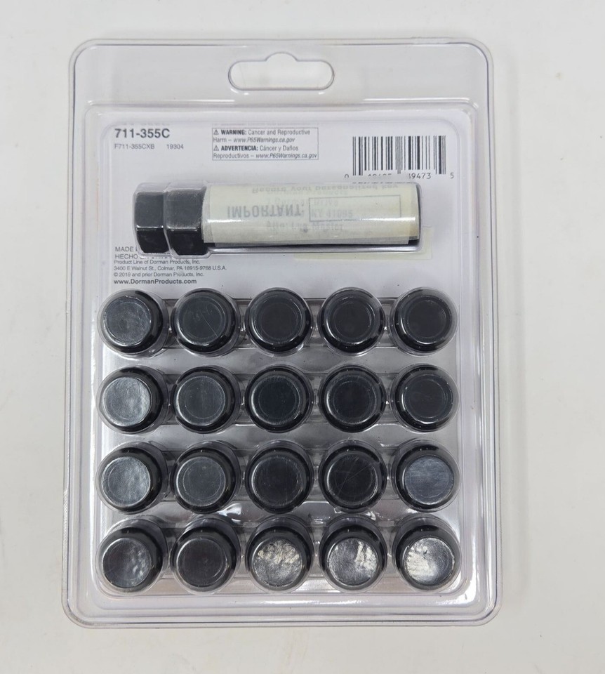 Dorman Spline-Drive Wheel Lock Kit 711-355C M12-1.50 Matte Black 20 ...