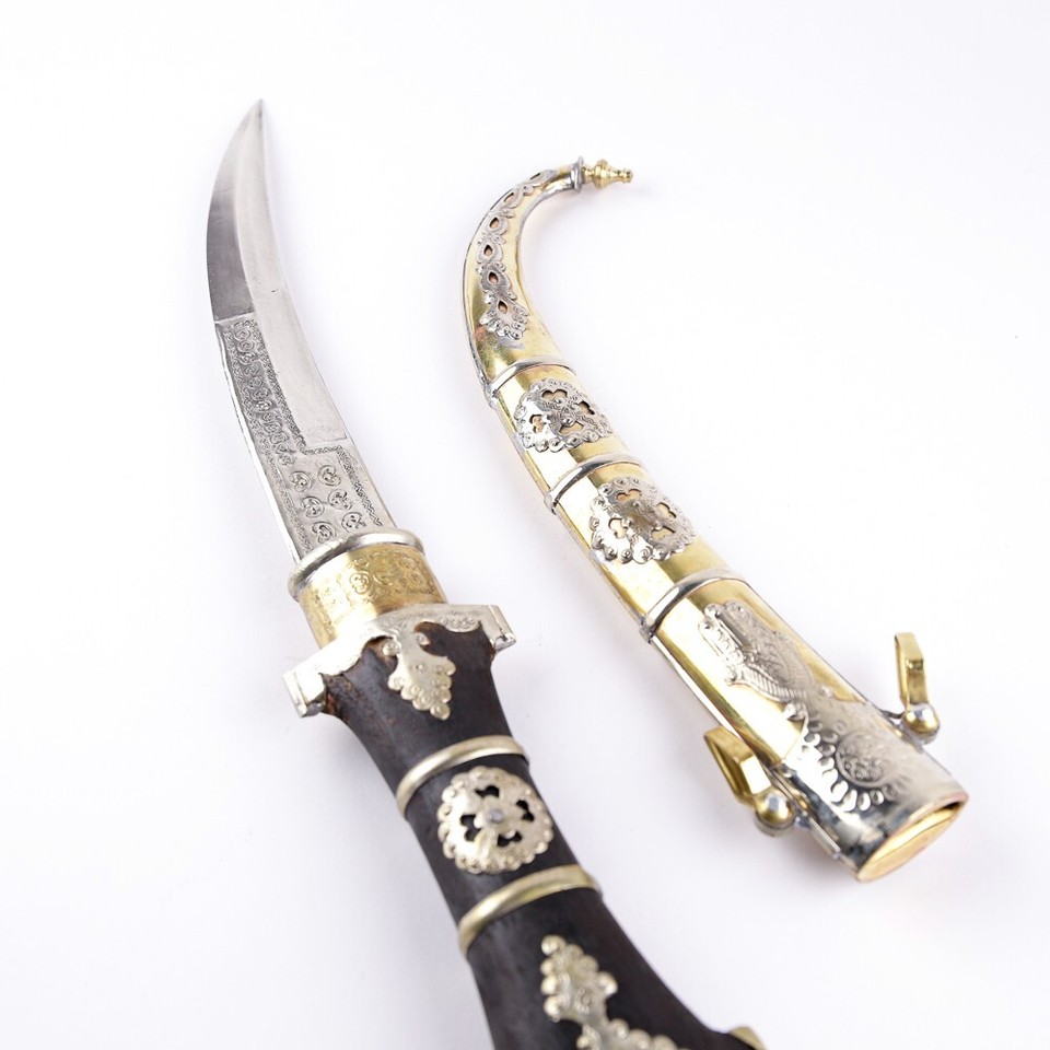 Vintage Style Dagger Knife Moroccan Islamic Authentic Handmade Jambiya ...