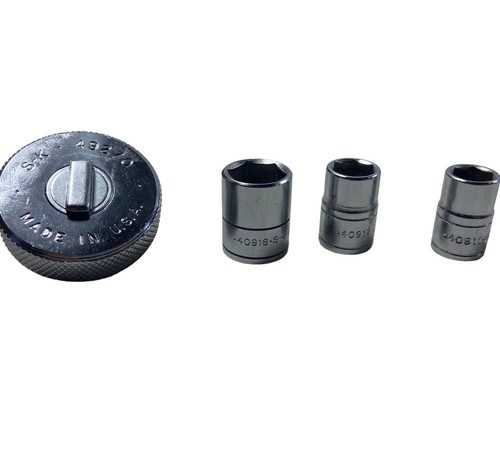SK 49270 1/4" Drive Thumb Ratchet + 3 Sockets 3/8, 11/32, 1/2" | Size 1 ...