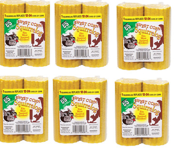 6 packs (12 Logs) SQUIRREL LOGS 608 Corn Flavor | eBay