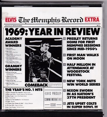 Elvis Presley THE MEMPHIS RECORD compilation CD In The Ghetto ...