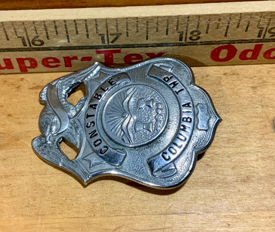 Discontinued Hard To Find Vintage Columbia Twp. Constable Ohio Badge | eBay