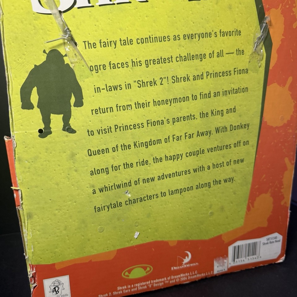 NIB - Working Vintage Shrek Jumbo Shrek 2 Dream Works 2004 Hard Face ...