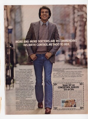 vintage 1970s magazine ad CONCEPTROL SHIELD Birth Control health family ...