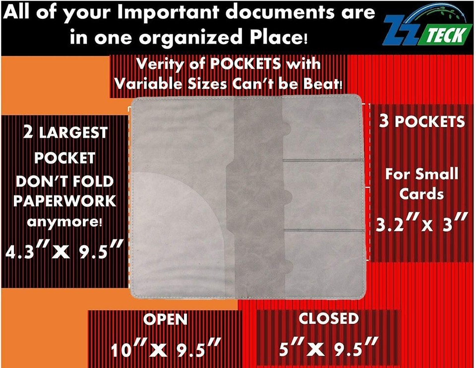 Car Registration Insurance Card Holder for Auto Truck Glove Box Console ...