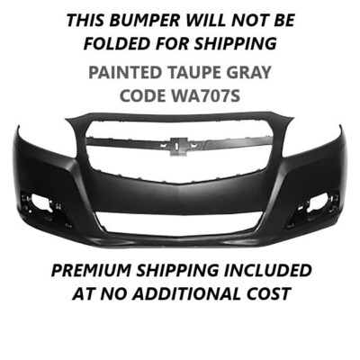 2013 MALIBU FRONT BUMPER COVER OEM PAINTED TAUPE GRAY WA707S 22883320 ...