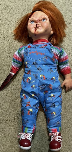 New! 32” CHUCKY doll childs play 2 life size Bloody Knife Hand Replica ...