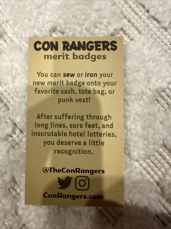 SDCC 2023 Con Rangers FOUND THE NEW BOOTH Merit Badge Patch NUMBERED ...