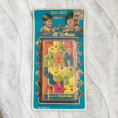 NEW VTG Mini-Mate Pinball Handheld Game Roller Ball Retro NOS | eBay