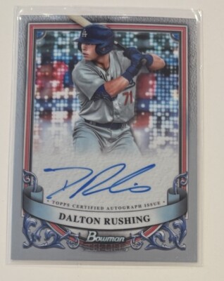 Dalton Rushing 2024 Bowman Sterling Auto PA-DR Los Angeles Dodgers | eBay