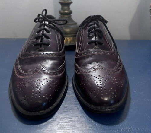 Continental by Cisco 11 D Wingtip dress Burgandy Leather Men shoes size ...