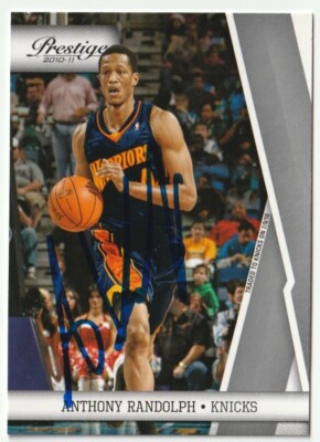 Anthony Randolph Signed 2010-11 Panini Prestige Card #34 Auto Knicks ...