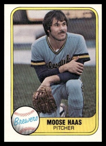 1981 Fleer #516 Moose Haas Milwaukee Brewers Baseball card | eBay