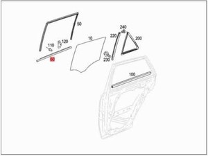 Genuine Garnish Moulding Mercedes W164 SUV 1646905580 | eBay