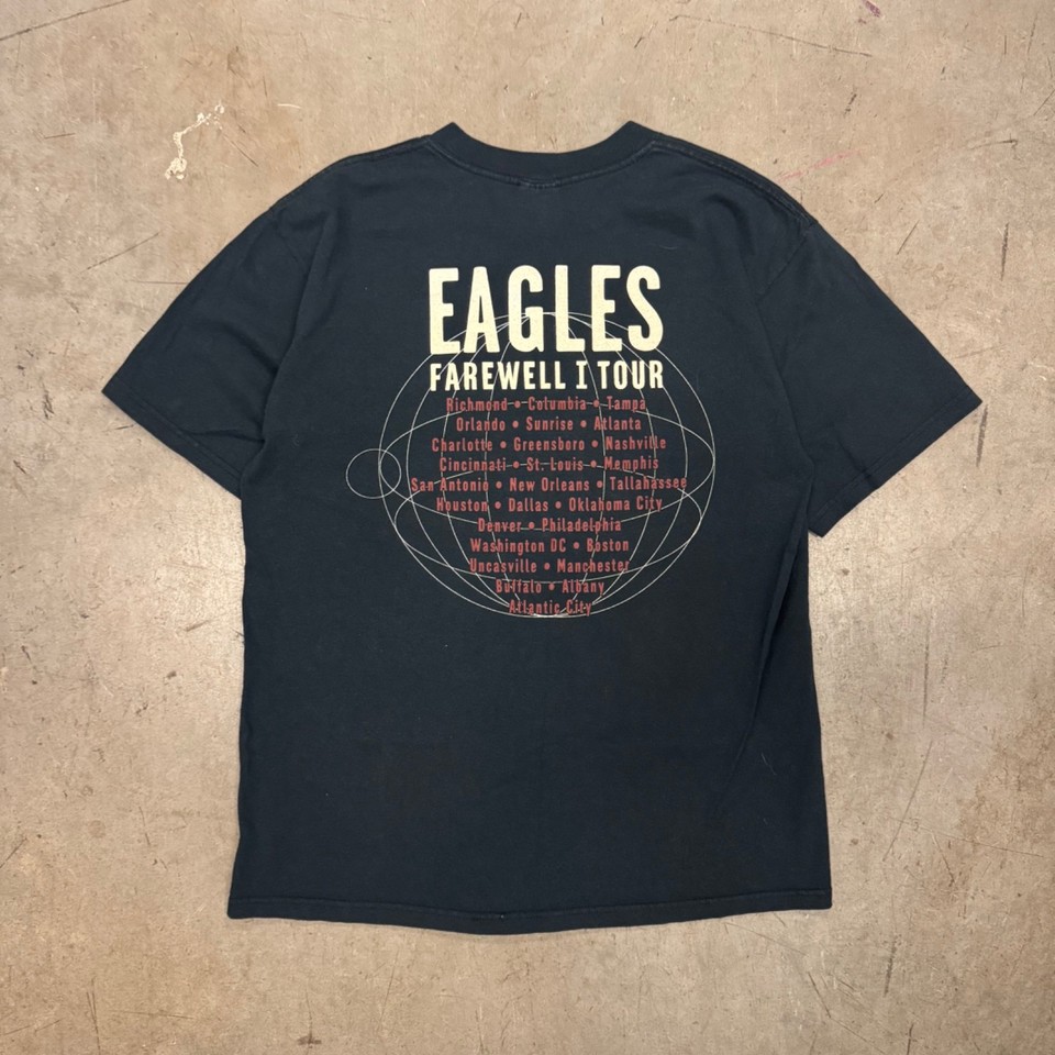 VTG Y2K 2003 Eagles Farewell Tour Graphic T Shirt Rock Band Music ...