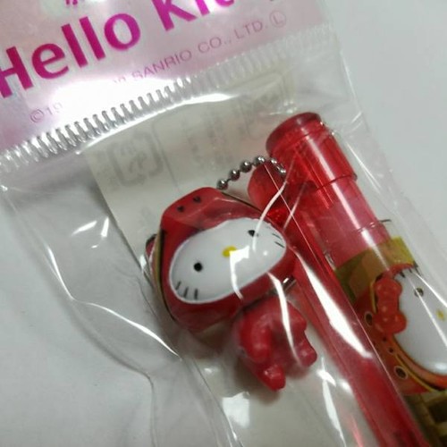 Fukushima Akabeko Cow Head Swaying Local Kitty Ballpoint Pen Hello ...