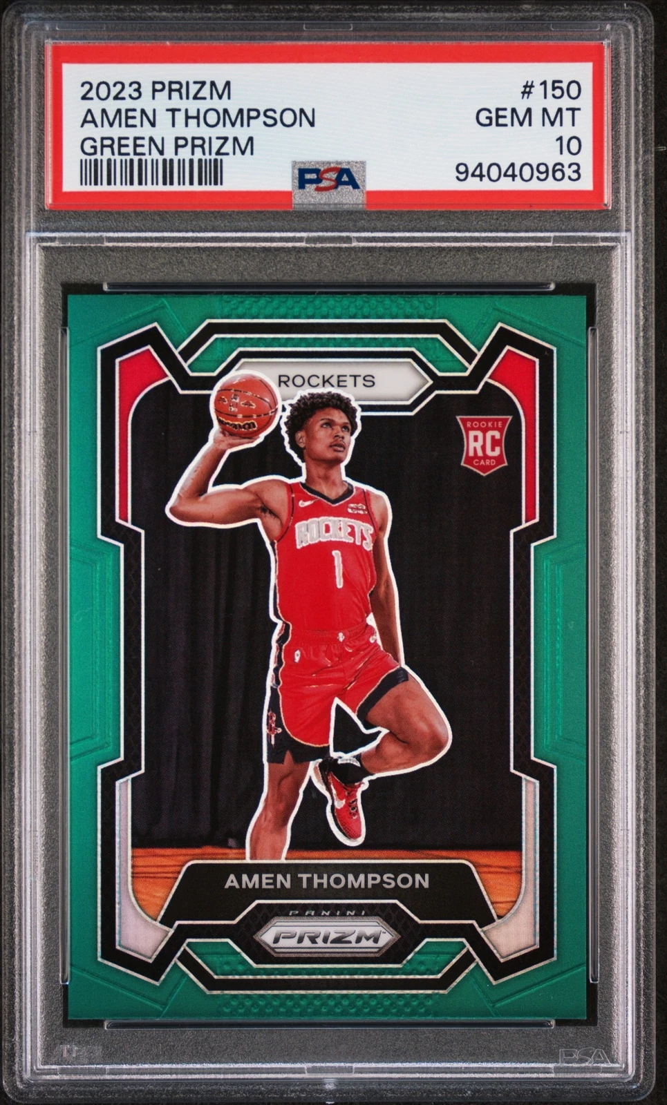 Amen Thompson 2023 Prizm #150 Green Price Guide - Sports Card Investor